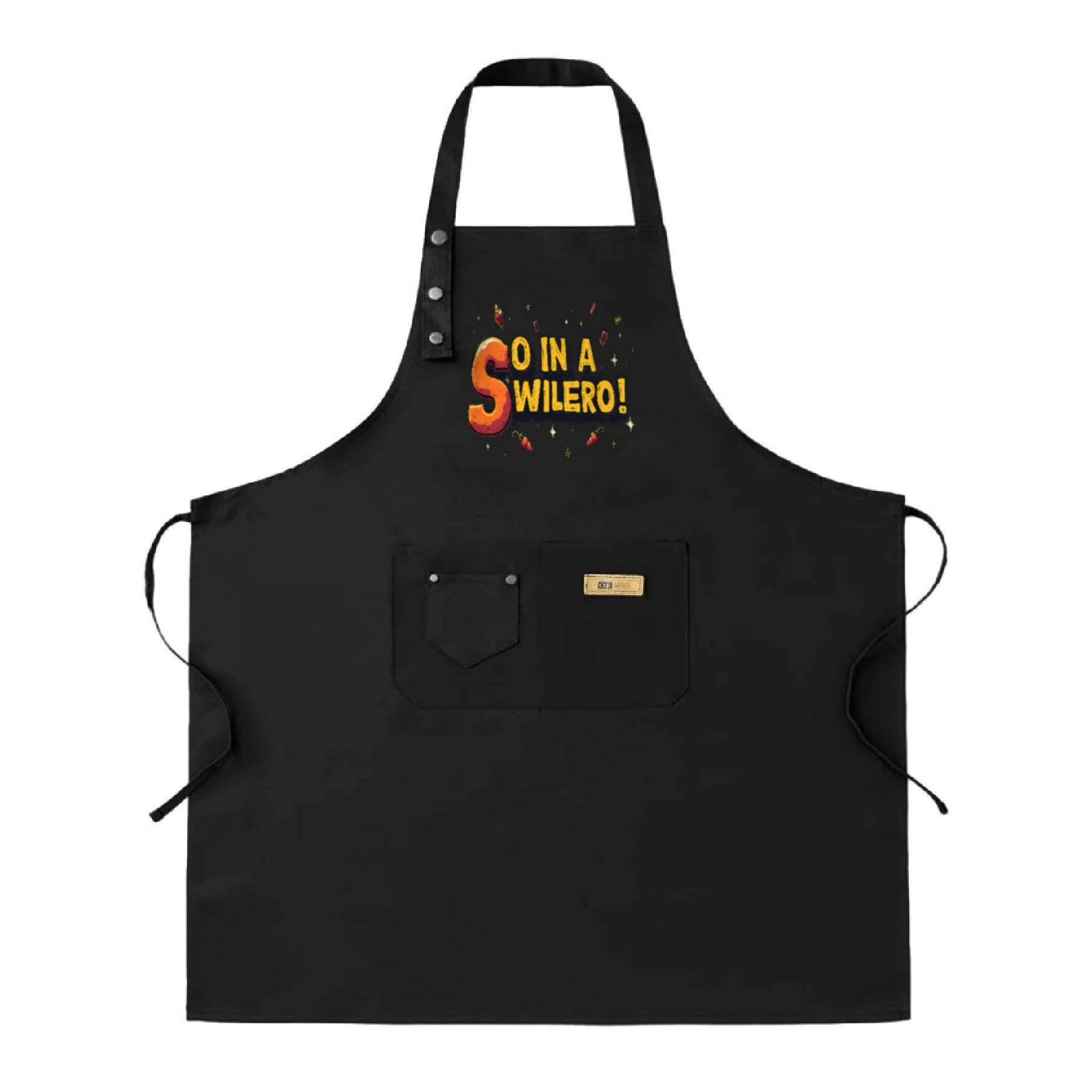 2 Pack Adjustable Bib Apron with Front Pockets Bold ' SO ON A SWIERO ...