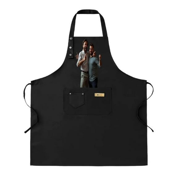2 Pack Adjustable Bib Apron with Fun Celebration Design 2 Pockets ...