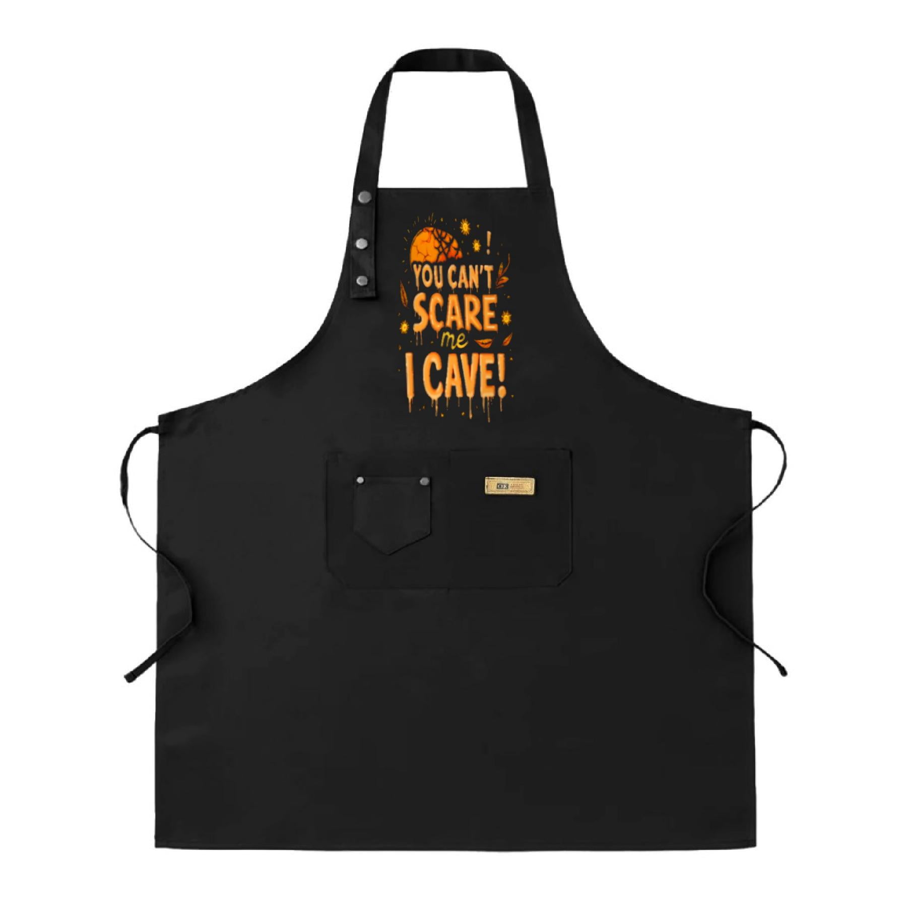 2 Pack Adjustable Bib Apron with Fun ' YOU CAN ' T SCARE A CAVE ...
