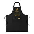 2 Pack Adjustable Bib Apron with Golden Mountain Design 2 Pockets ...