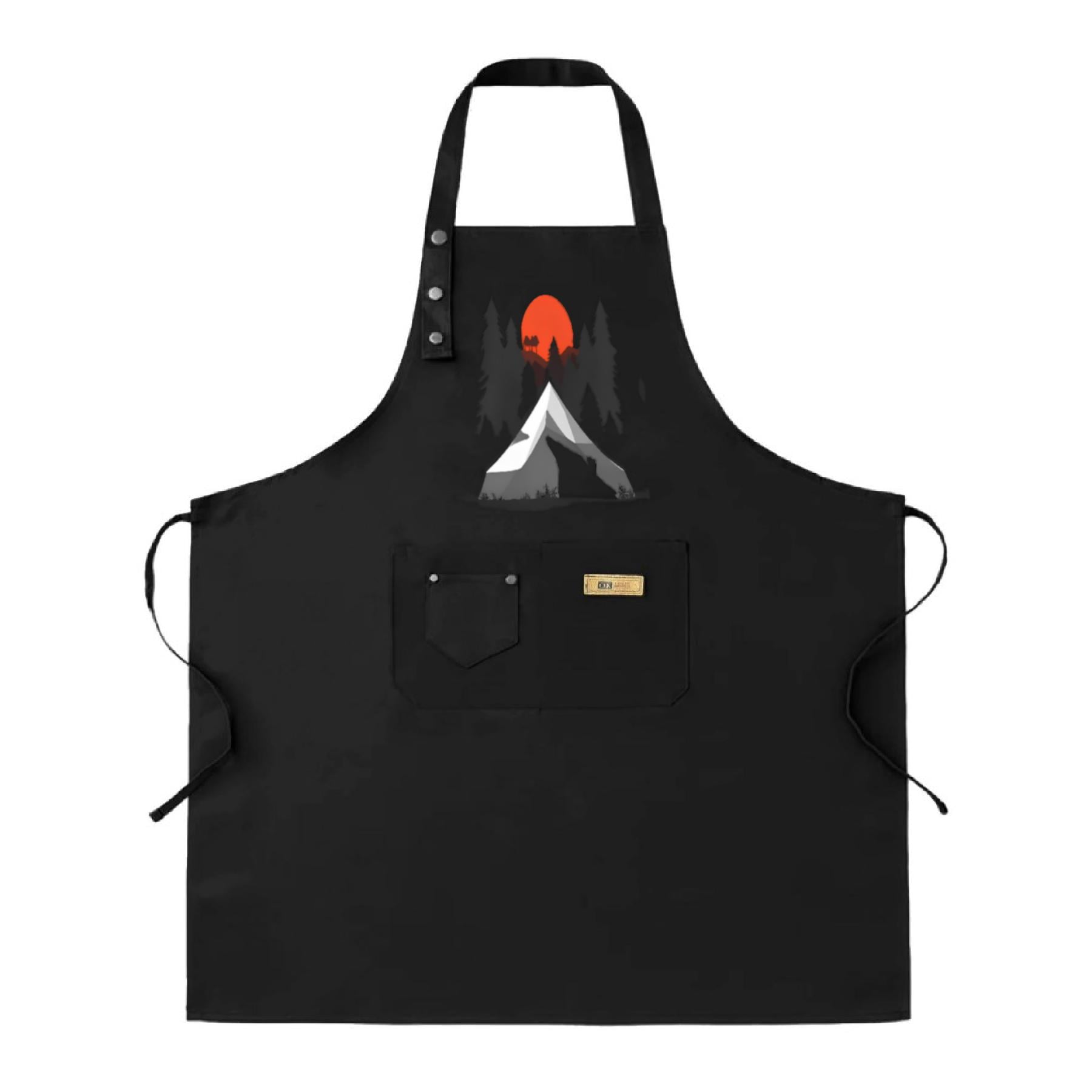 2 Pack Adjustable Bib Apron with Green Electric Guitar Design ...