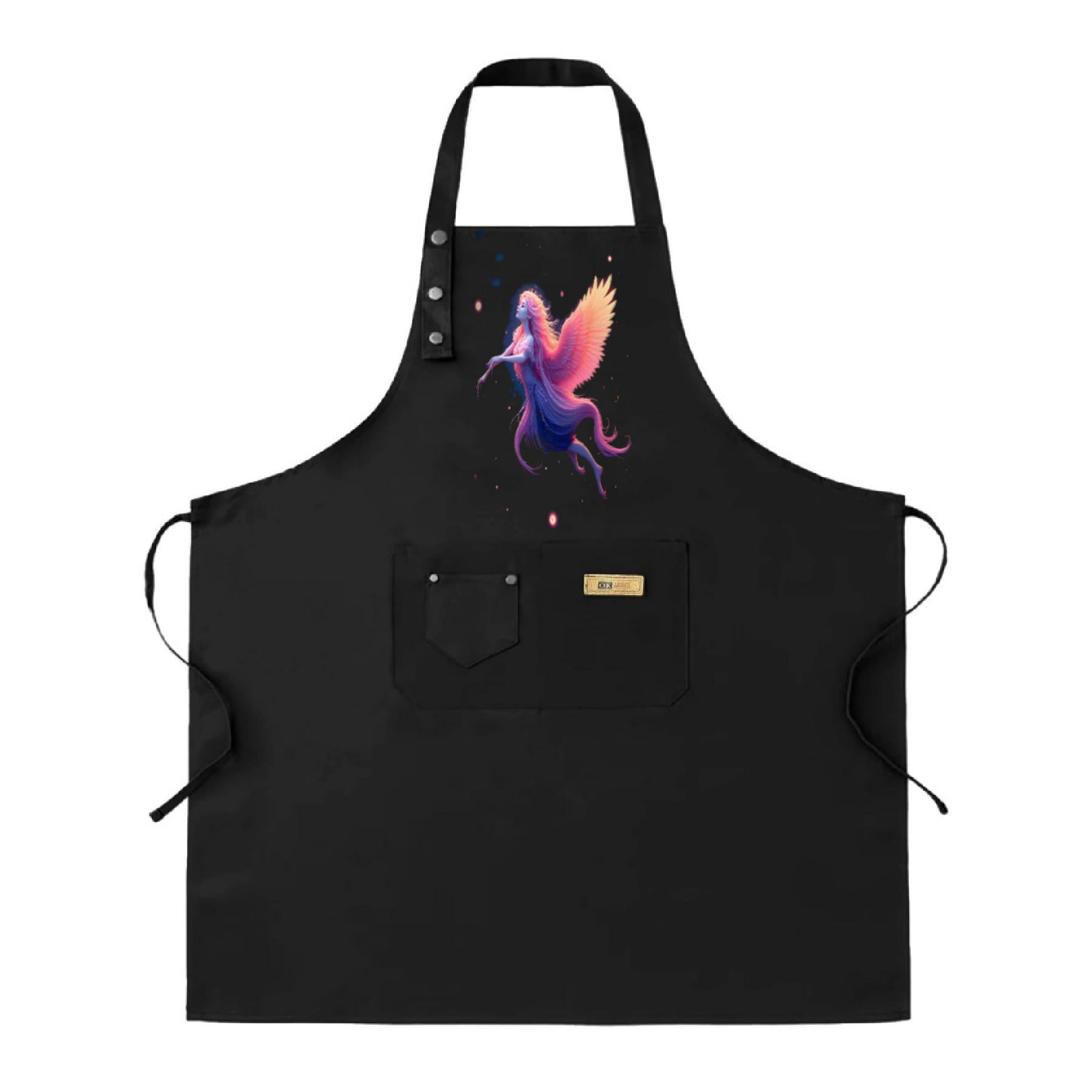 2 Pack Adjustable Bib Apron with Mythical Winged Horse Design Front ...