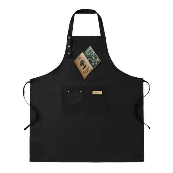 2 Pack Adjustable Bib Apron with Pocket Watch Design & Tree Motif ...