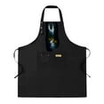 2 Pack Adjustable Bib Apron with Scenic River & Forest Design 2 Pockets Perfect for Cooking ...