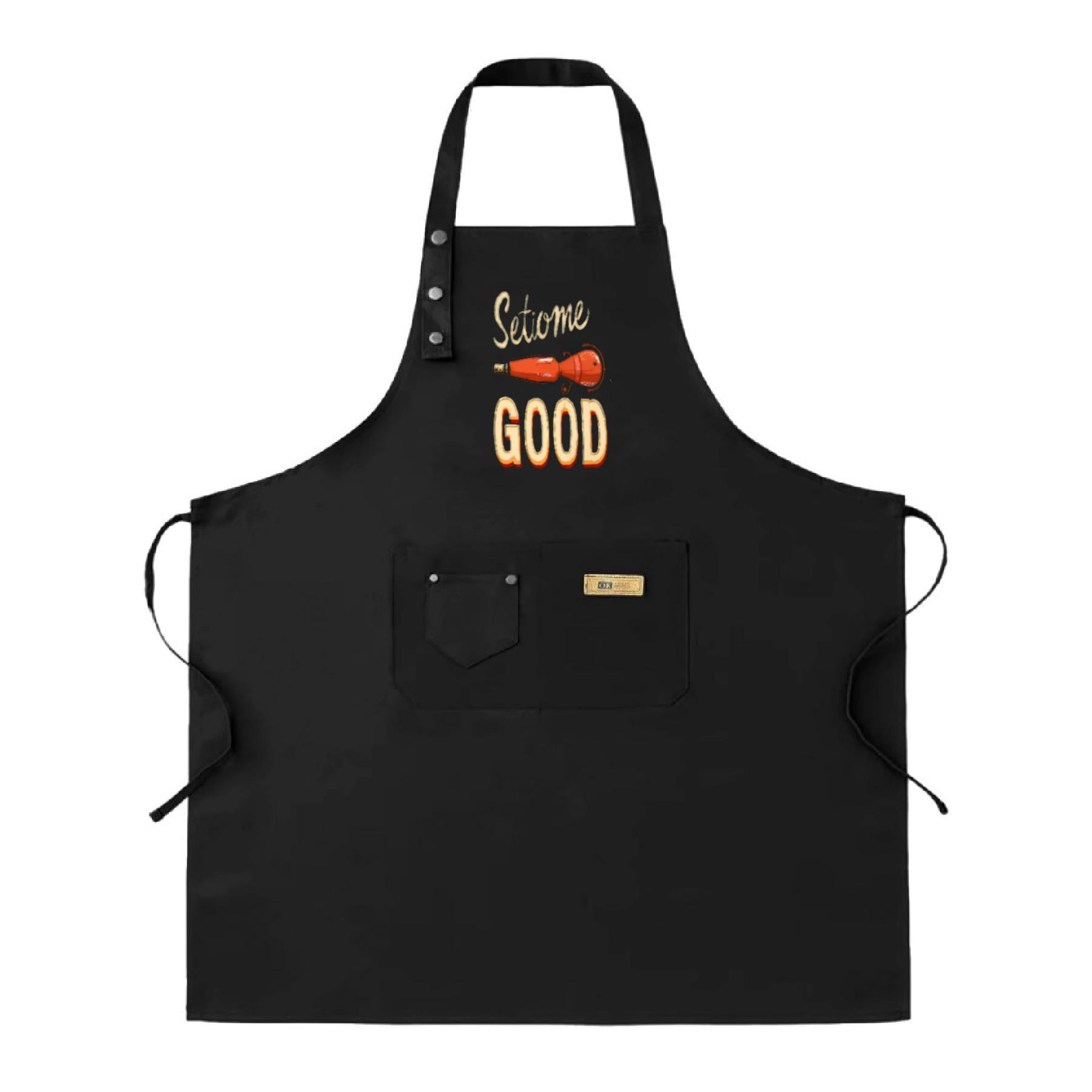 2 Pack Adjustable Bib Apron with " Sicme GOOD " Sausage Design 2 ...