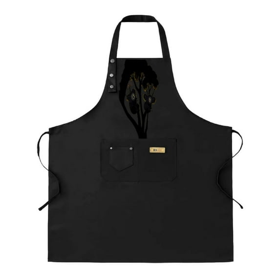 2 Pack Adjustable Bib Apron with Tree Design & 2 Pockets - Stylish ...