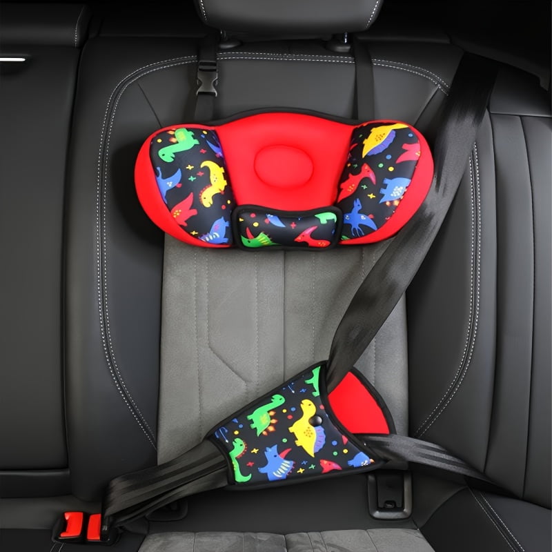 2-Pack Adjustable Car Seatbelt Neck and Abdomen Pillows - Ergonomic ...