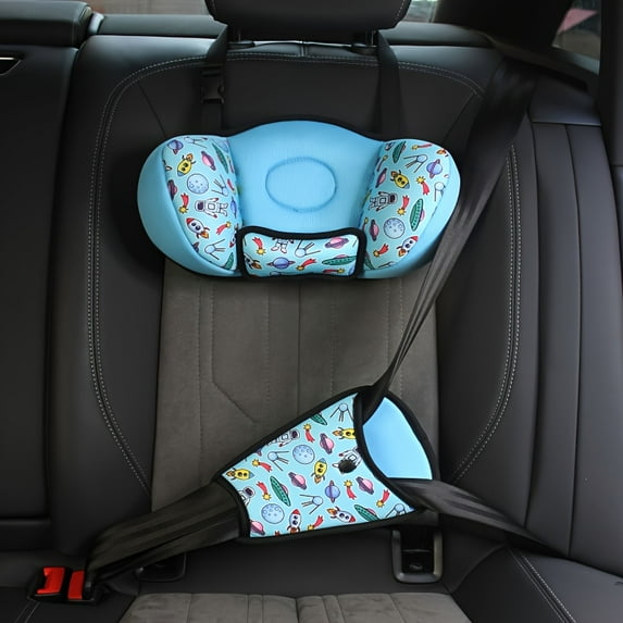 2-Pack Adjustable Car Seatbelt Neck and Abdomen Pillows - Ergonomic ...