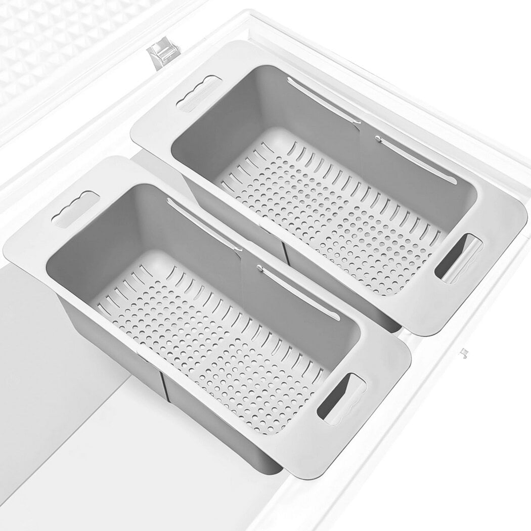 2-Pack Adjustable Chest Freezer Organizers, Expandable Vegetable ...