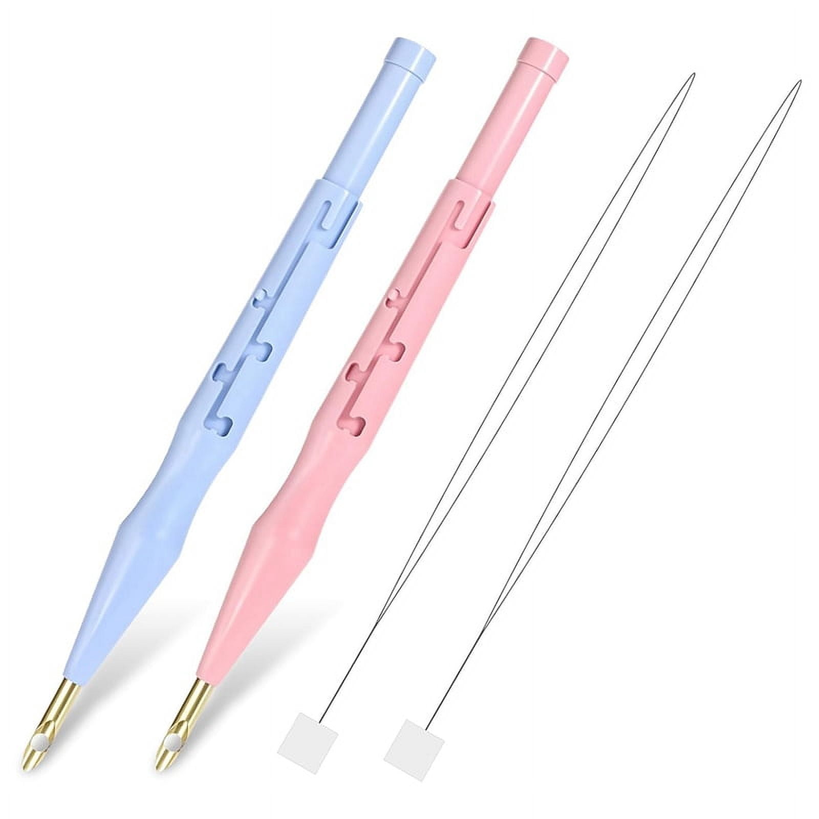2 Pack Adjustable Embroidery Punch Needle Pen Tool, Punch Needles ...