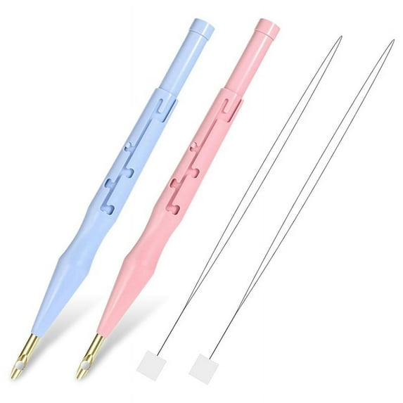 2 Pack Adjustable Embroidery Punch Needle Pen Tool, Punch Needles ...