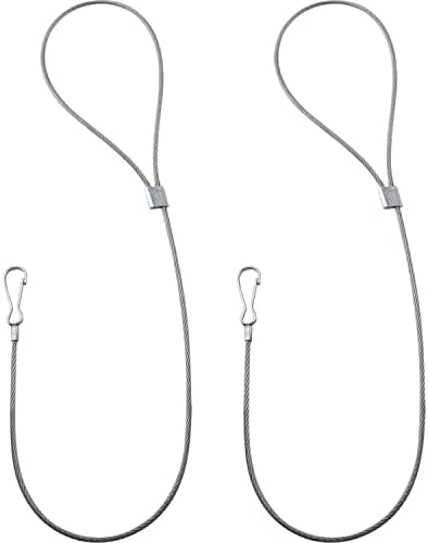 2-Pack Adjustable Gate Latch - Stainless Steel Cable Pull Gate Opener ...