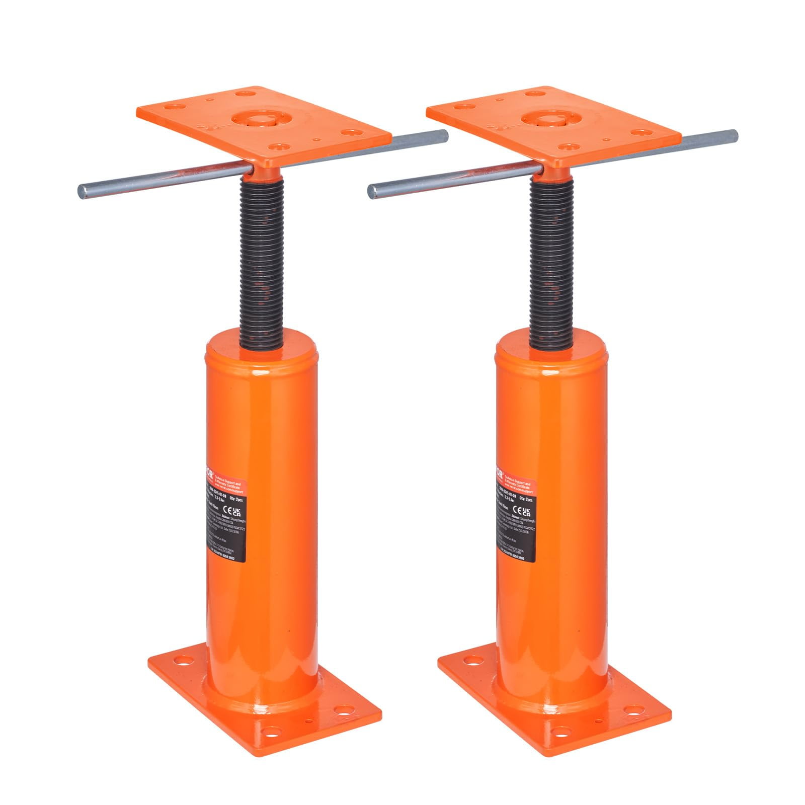 2 Pack Adjustable House Floor Jacks, Steel Telescoping Post for ...