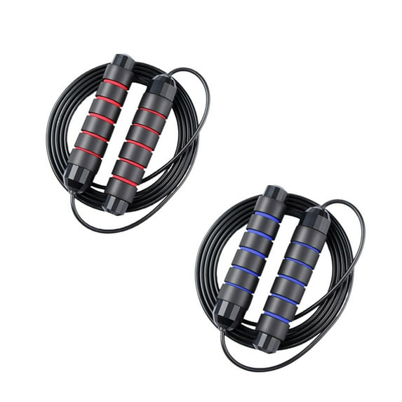 Blarysports Adjustable Jump Rope, 2 Pack Red and Blue, Anti-Slip ...