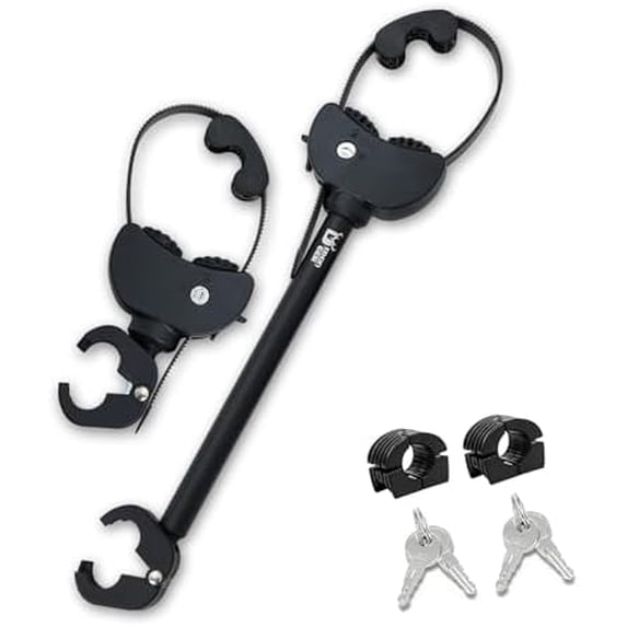 2-Pack Adjustable Lockable Ratchet Straps Frame Holders with Soft ...