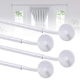 2-Pack Adjustable Magnetic Curtain Rods, Tool-Free Mounting - Walmart.com