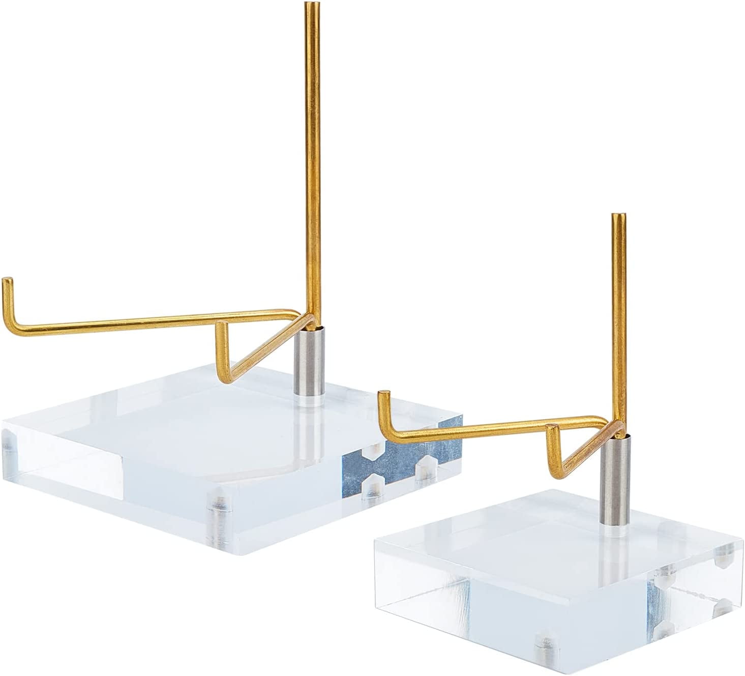 2 Pack Adjustable Metal Arm Display Stand Easel with Acrylic Base ...