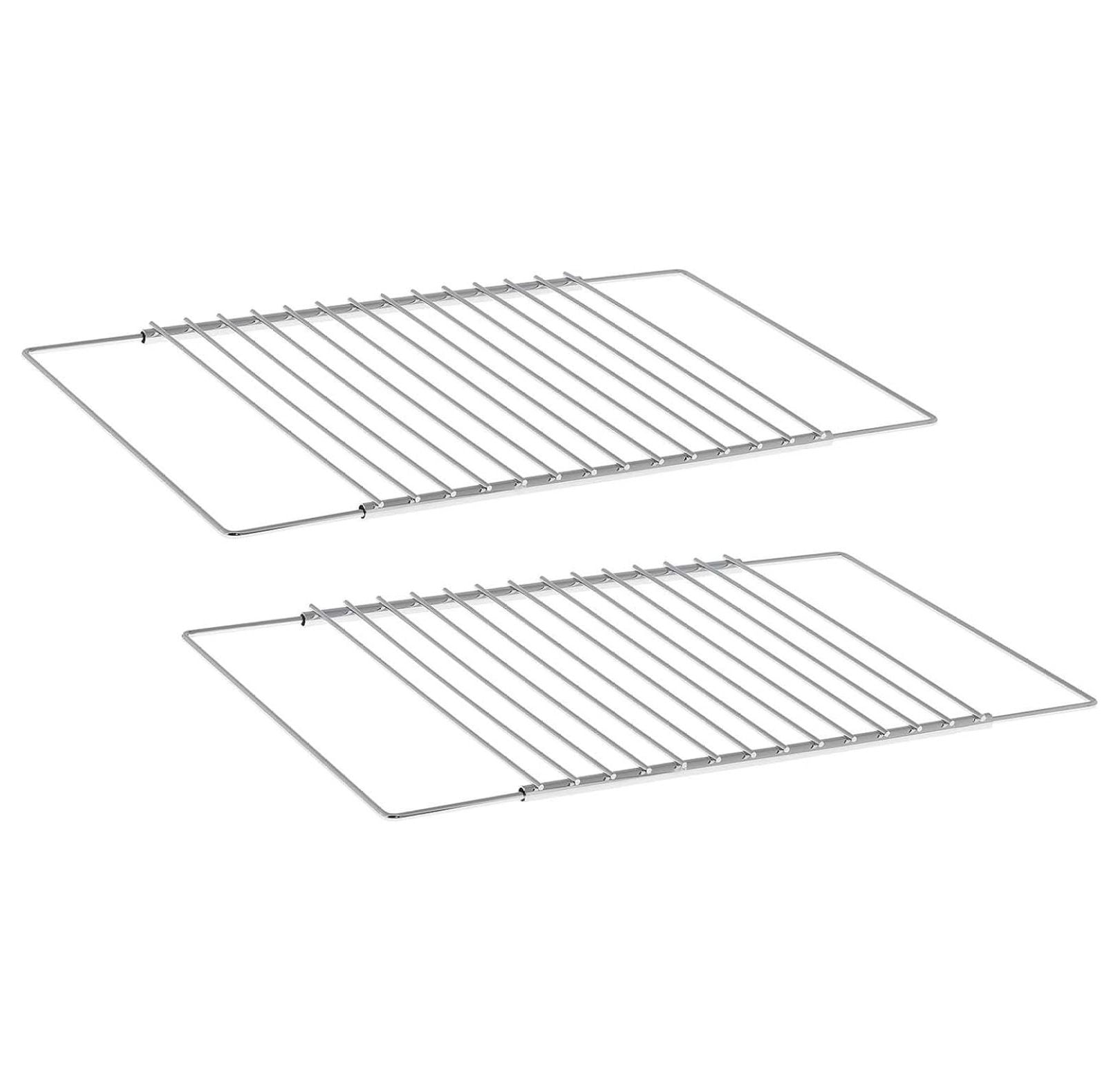(2 Pack) Adjustable Oven Racks, 14-24.6 Inches Width, 12.4 Inches Deep ...