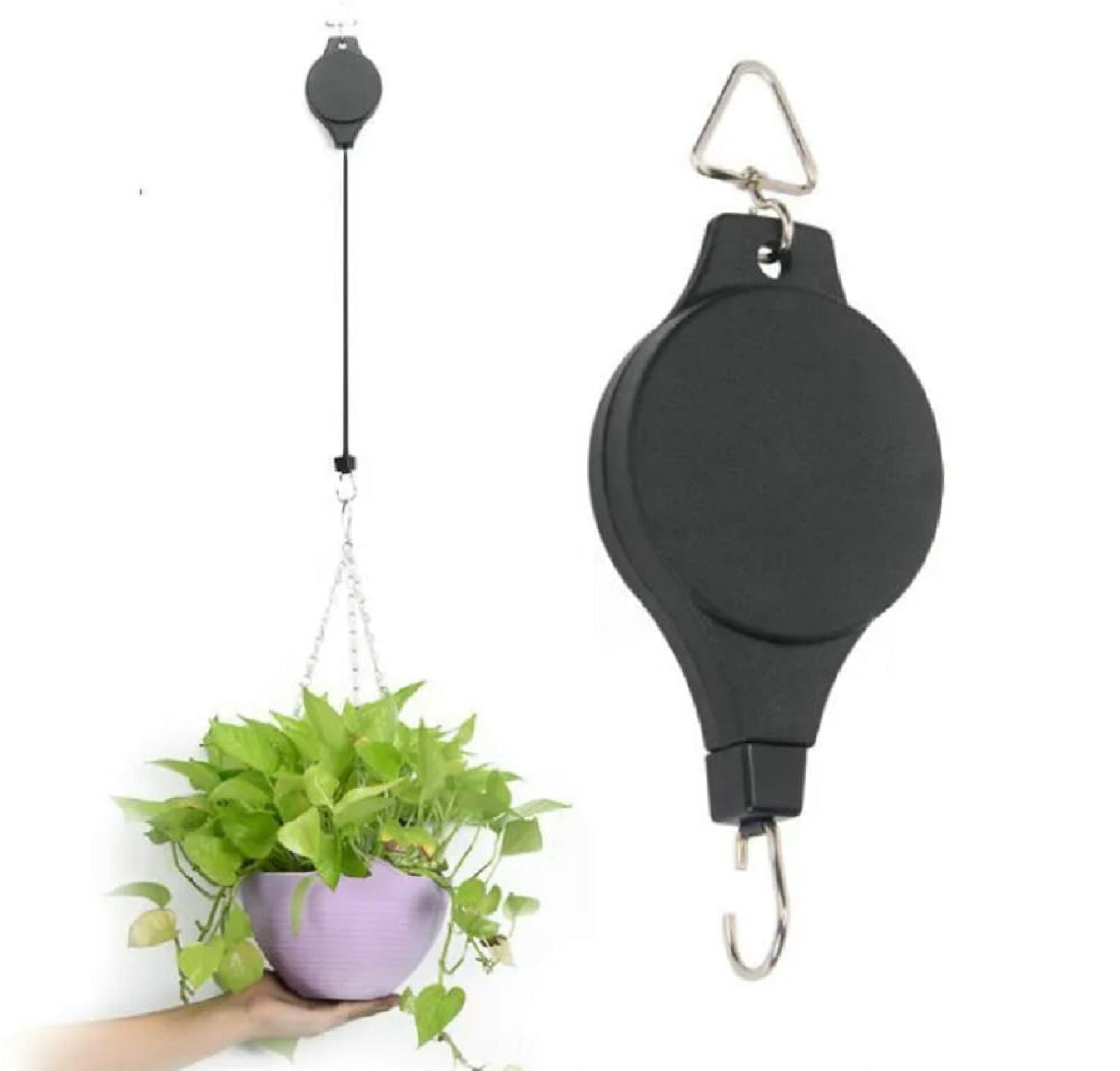 2-Pack Adjustable Retractable Plant Pulley – Versatile Hanging Hooks ...