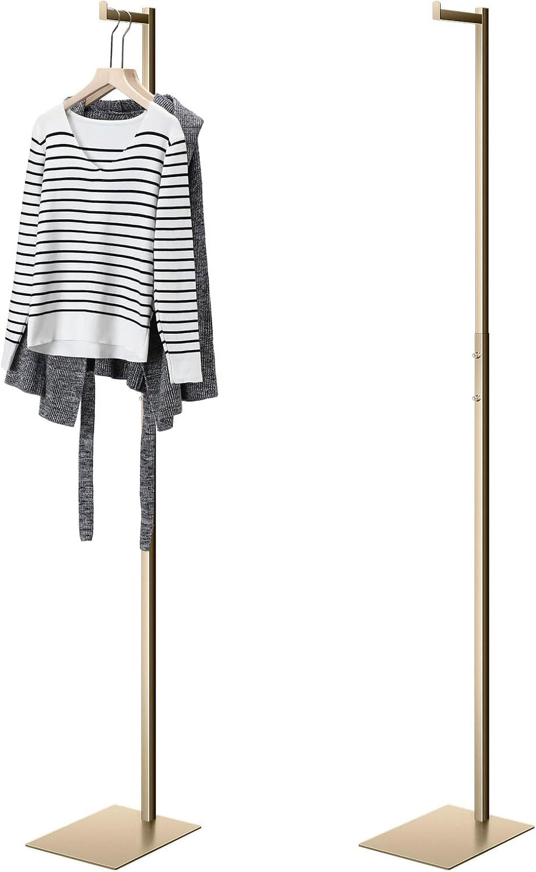 2 Pack Adjustable Single Costumer Clothes Stand Adjustable from 48" to ...
