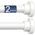 2 Pack Adjustable Spring Tension Curtain Rods 32 to 54 Inches ...