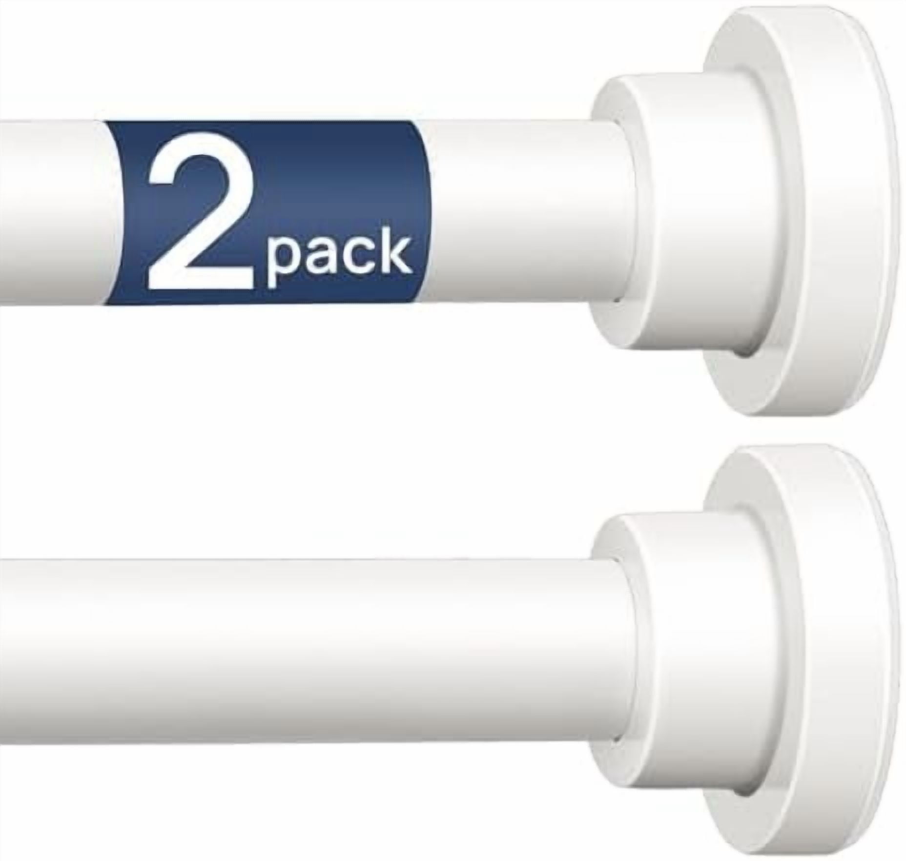 2 Pack Adjustable Spring Tension Curtain Rods 32 to 78 Inches ...
