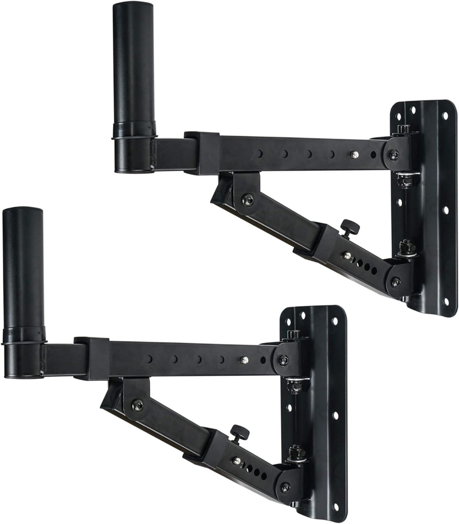 Adjustable Wall Mount Speaker Brackets with 180-Degree Swivel, 2 Count ...