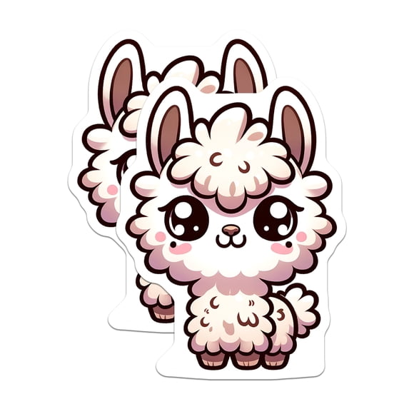 (2 Pack) Adorable Kawaii Llama Magnets - Cute Fluffy Animal Accent ...