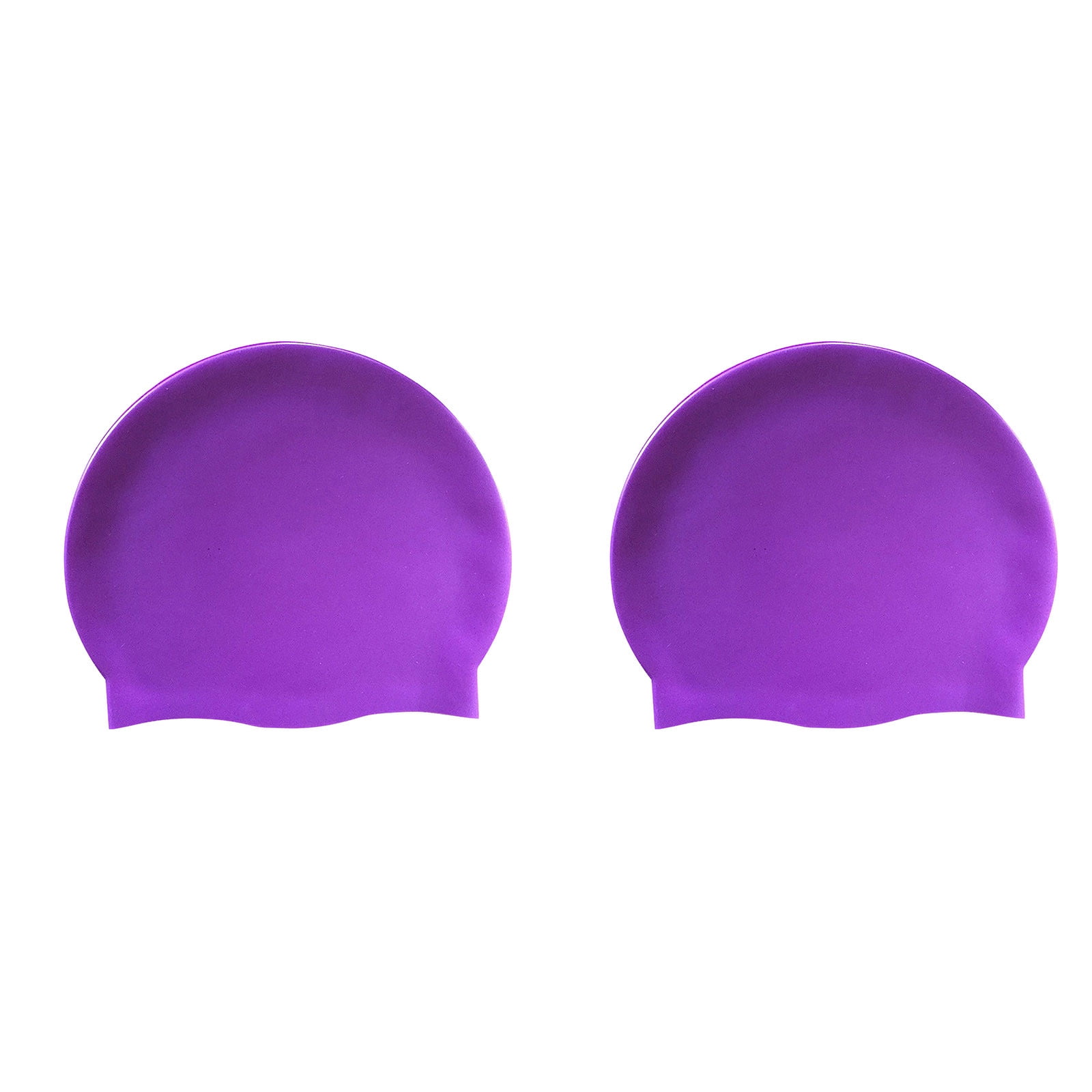 2 Pack Adult Silicone Swimming Cap with Ear Protection – 3D Ergonomic ...