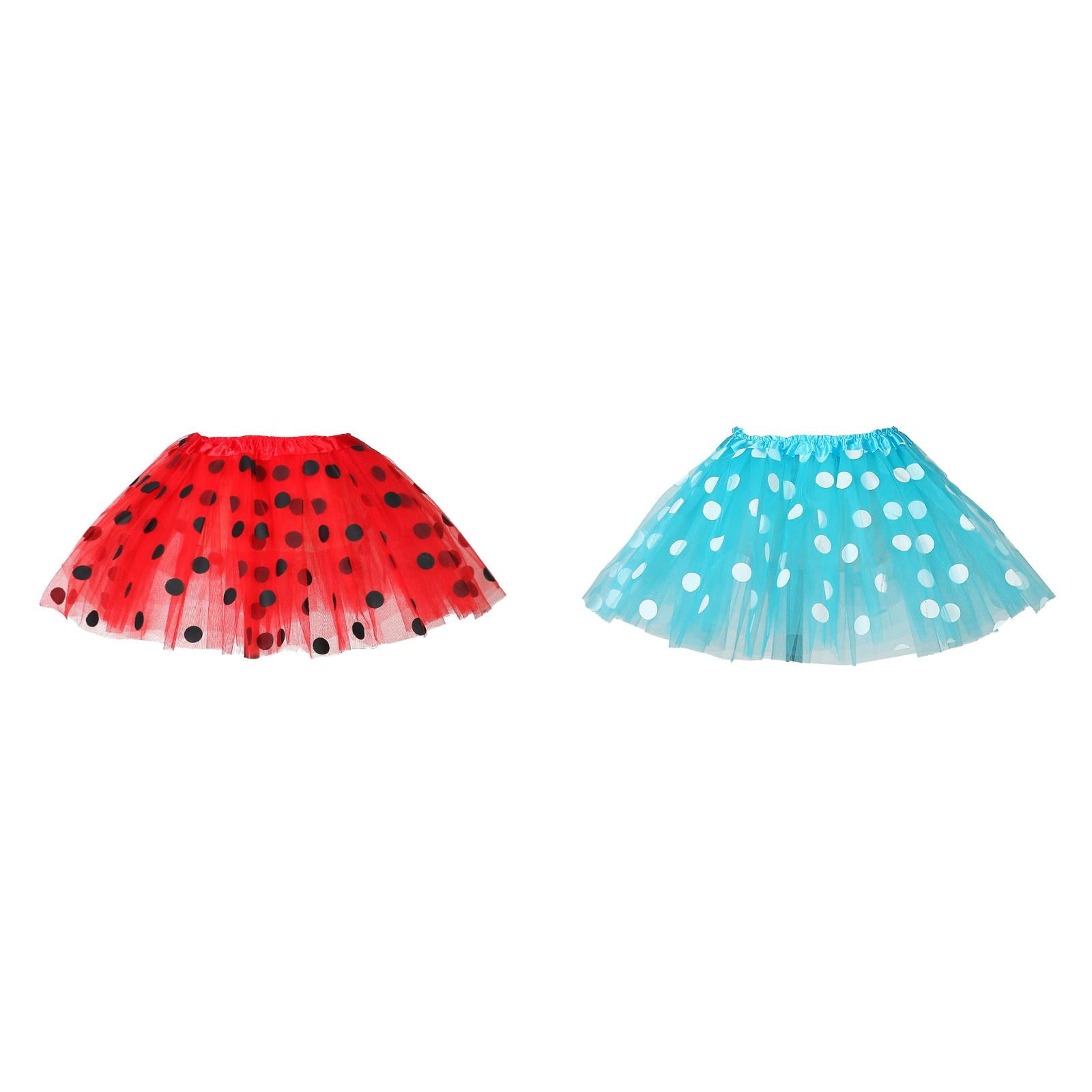 2-Pack,Adult Style Skirt Tutu Skirt Offset Mesh Skirt Three Layer 6 ...