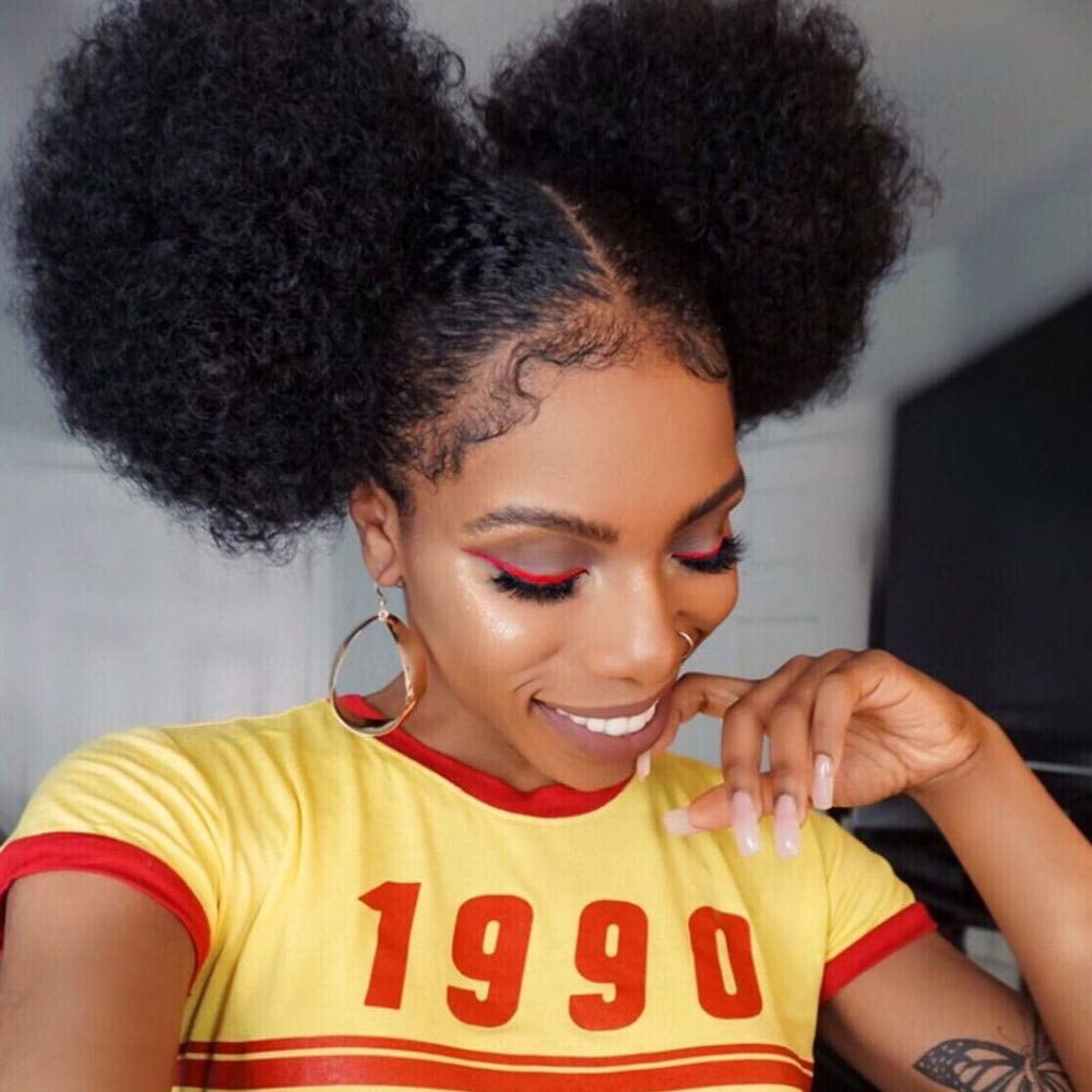 Curly Afro Puff Hair Piece Afeels Afro Puff Drawstring Ponytail Hair