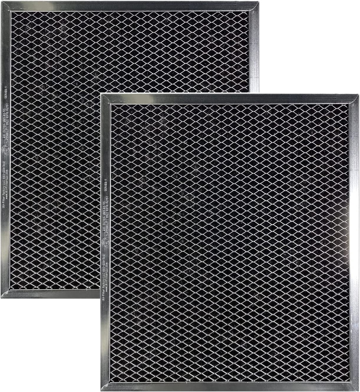 2-Pack Air Filter Factory 10 X 10 X 3/8 Inches Range Hood Charcoal ...