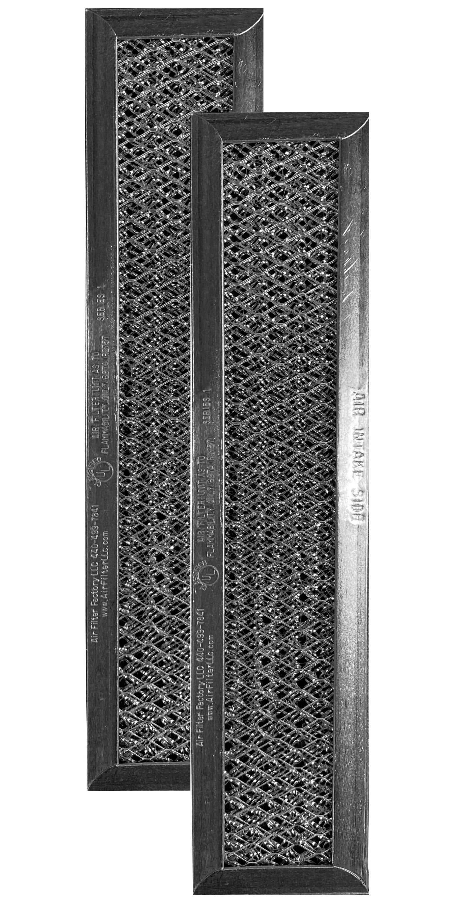 Air Filter Factory 2-1/2 x 11 x 3/8 Microwave Charcoal Carbon Filters 2 ...
