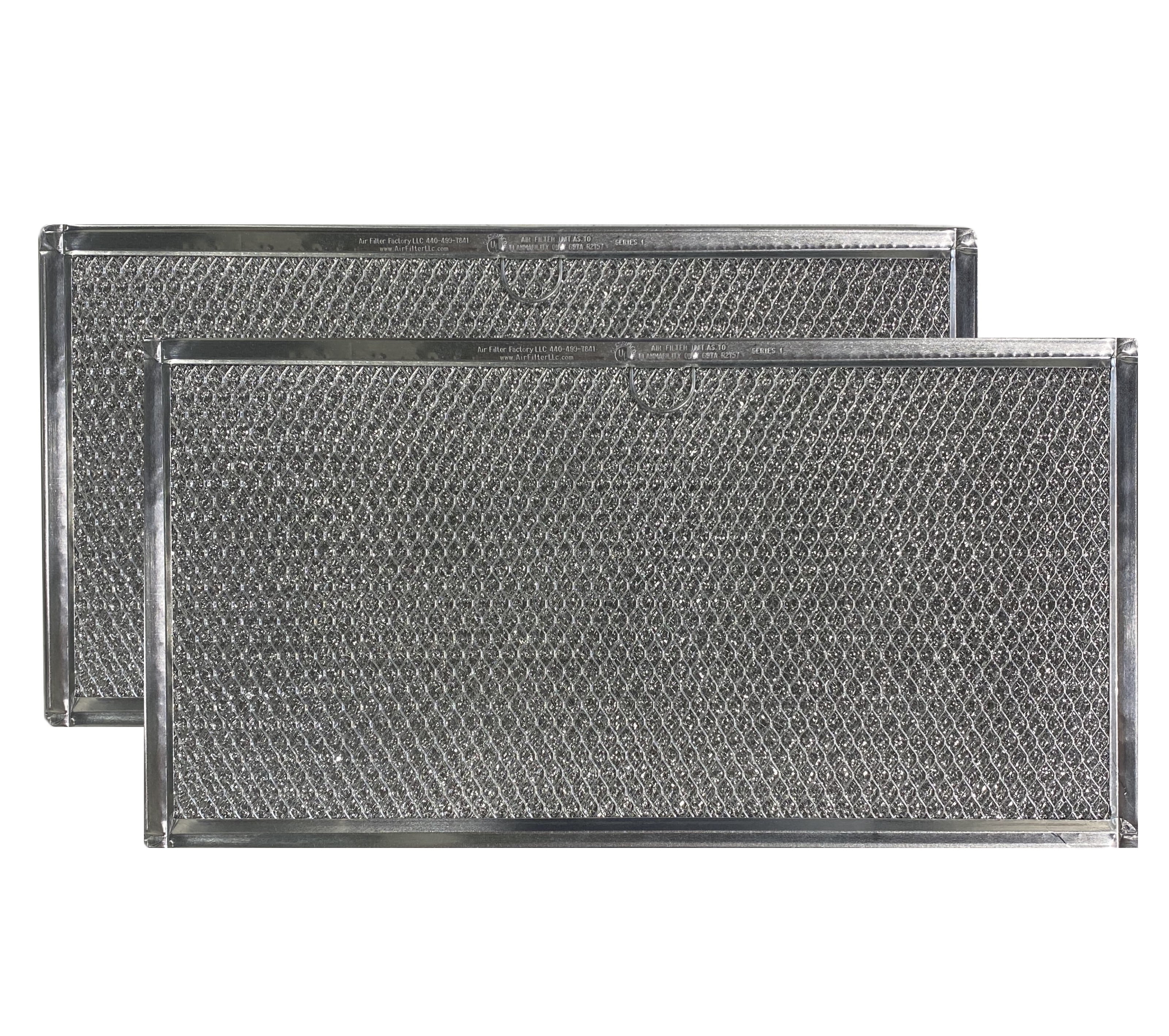 2-Pack Air Filter Factory 7-3/4 x 15 x 3/32 Range Hood Aluminum Grease ...
