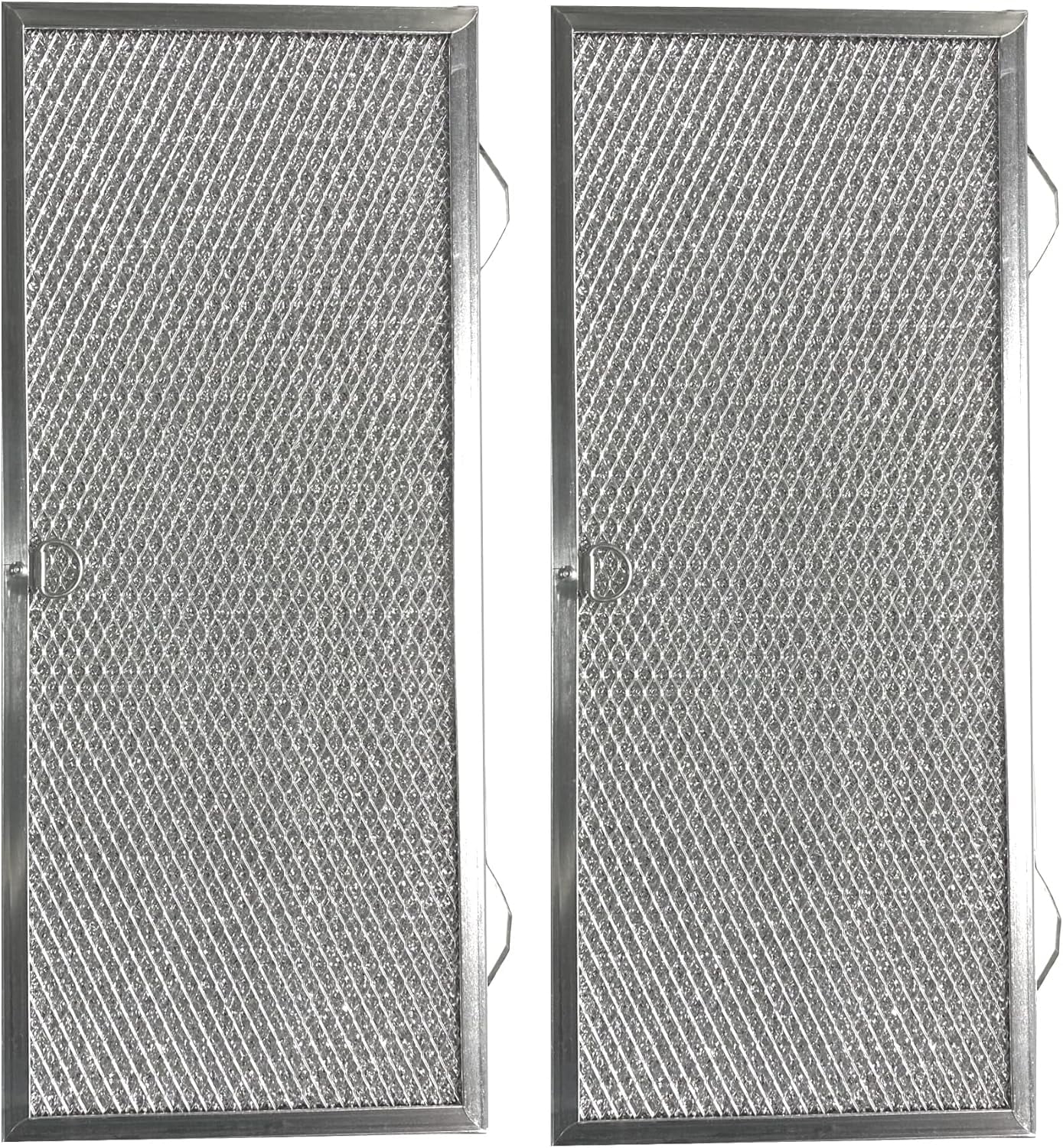 2-Pack Air Filter Factory 7 X 16-1/2 X 3/8 Inches Range Hood Aluminum ...