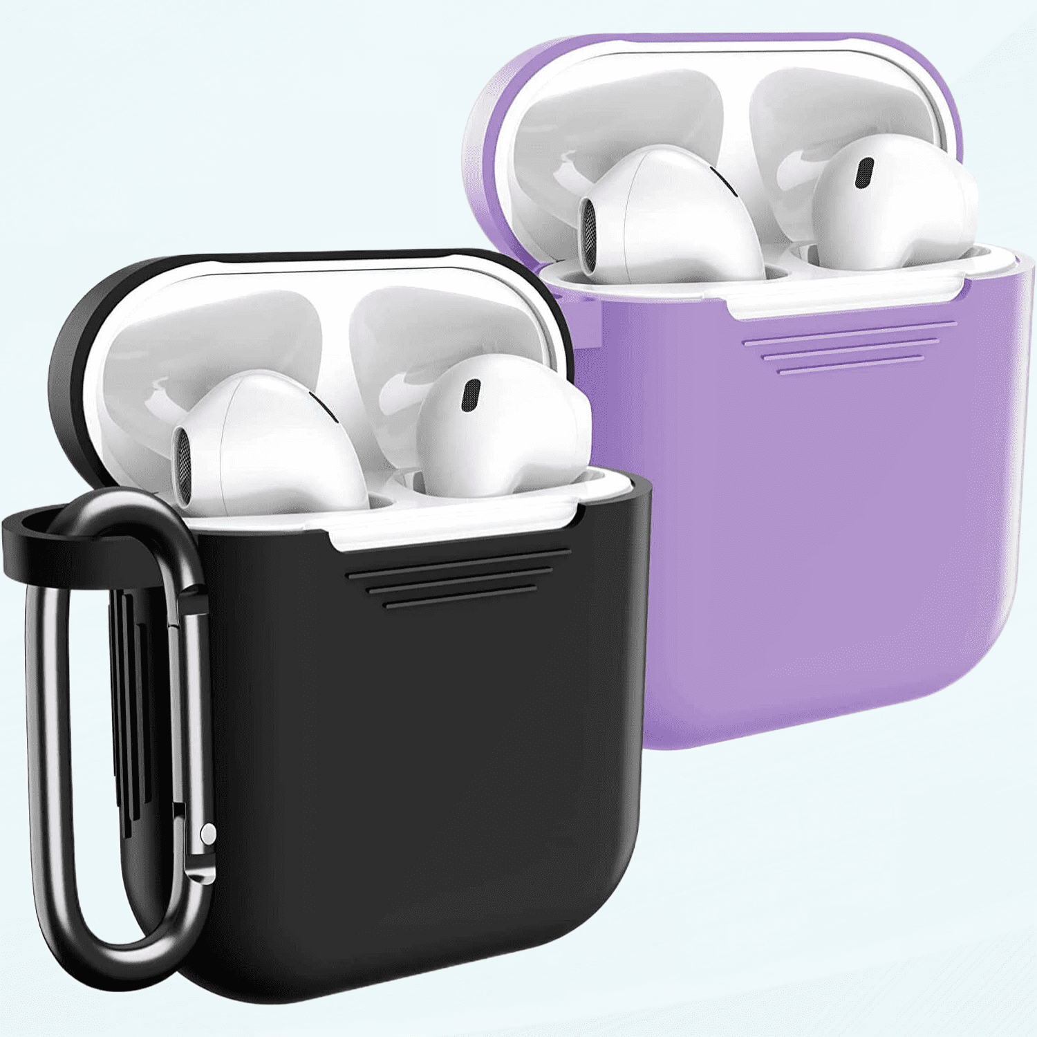 [2 Pack] AirPods 2nd/1st Generation Case with Keychain, for AirPod 2nd ...