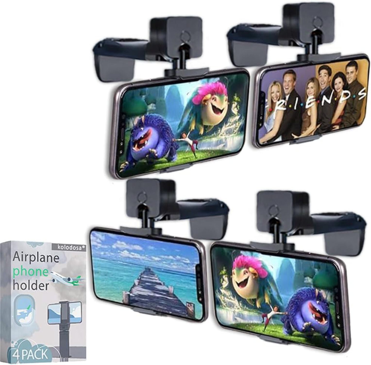 2 Pack Airplane Phone Holder Travel Essentials Accessories Cruise Car ...