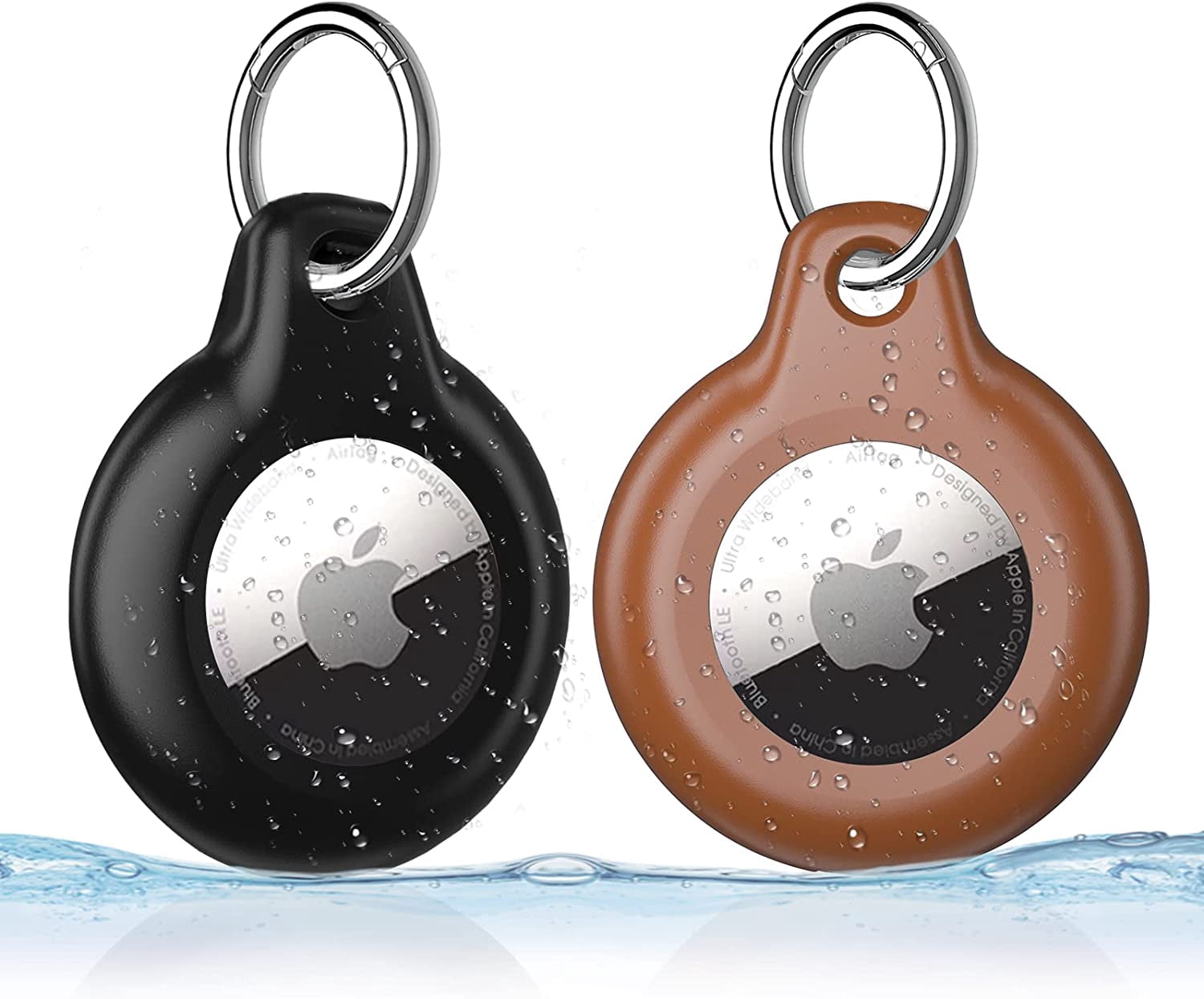 2 Pack Airtag Keychain and Airtag Holder, Suitcase Luggage Tracker ...
