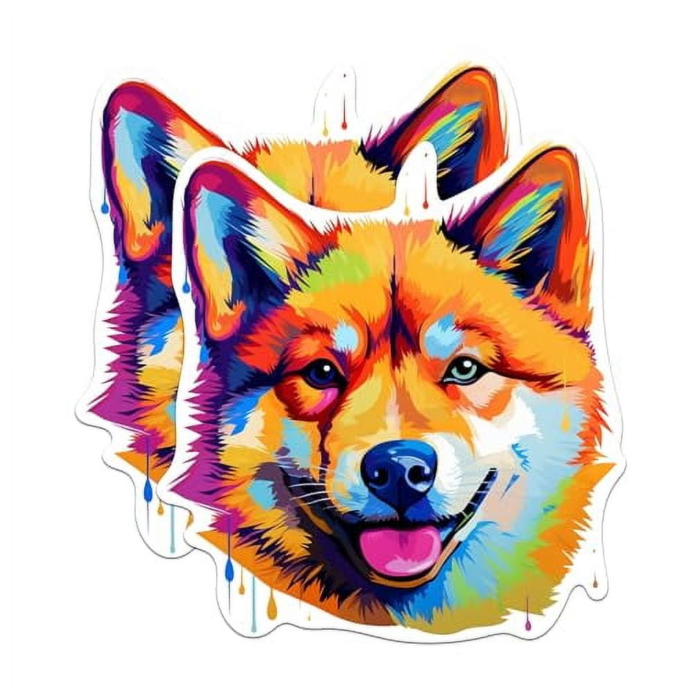 (2 Pack) Akita Dog Breed Magnets - 5 Inches On Longest Side - Choose from Over 100 Dog Breeds ...