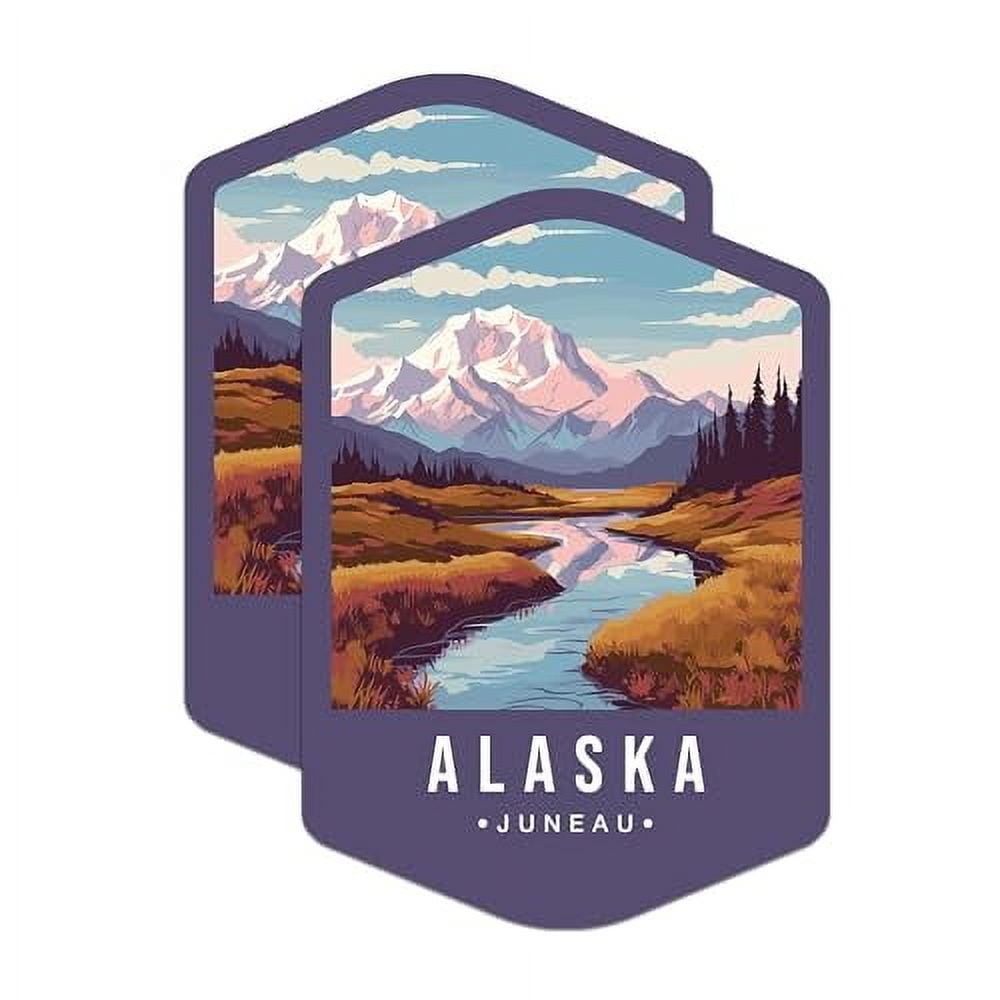 (2 Pack) Alaska State and Capitol Magnets - AK State Magnet - Choose ...