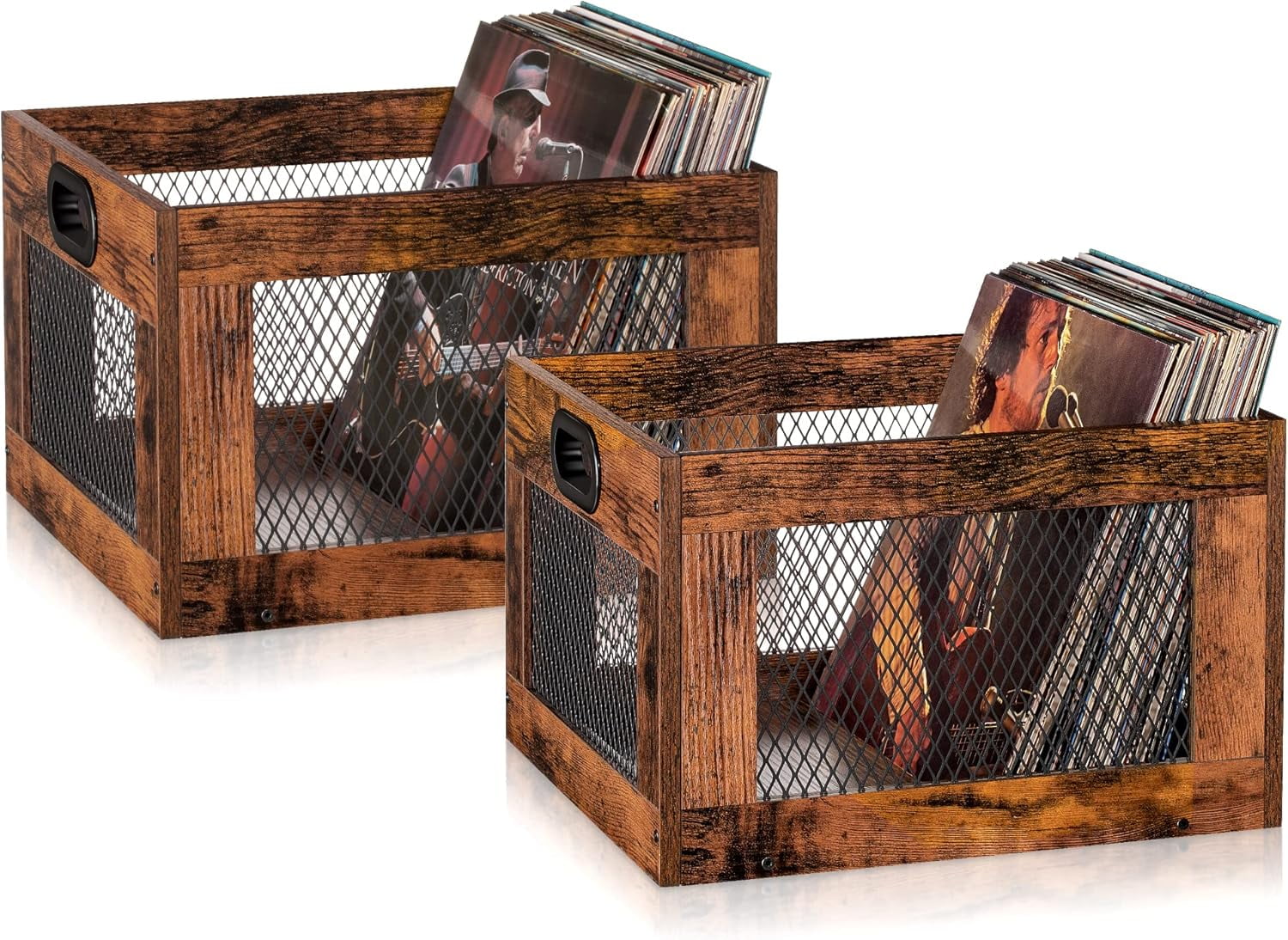 2 Pack Albums Storage for Vinyl Records, Durable and Reliable Record ...