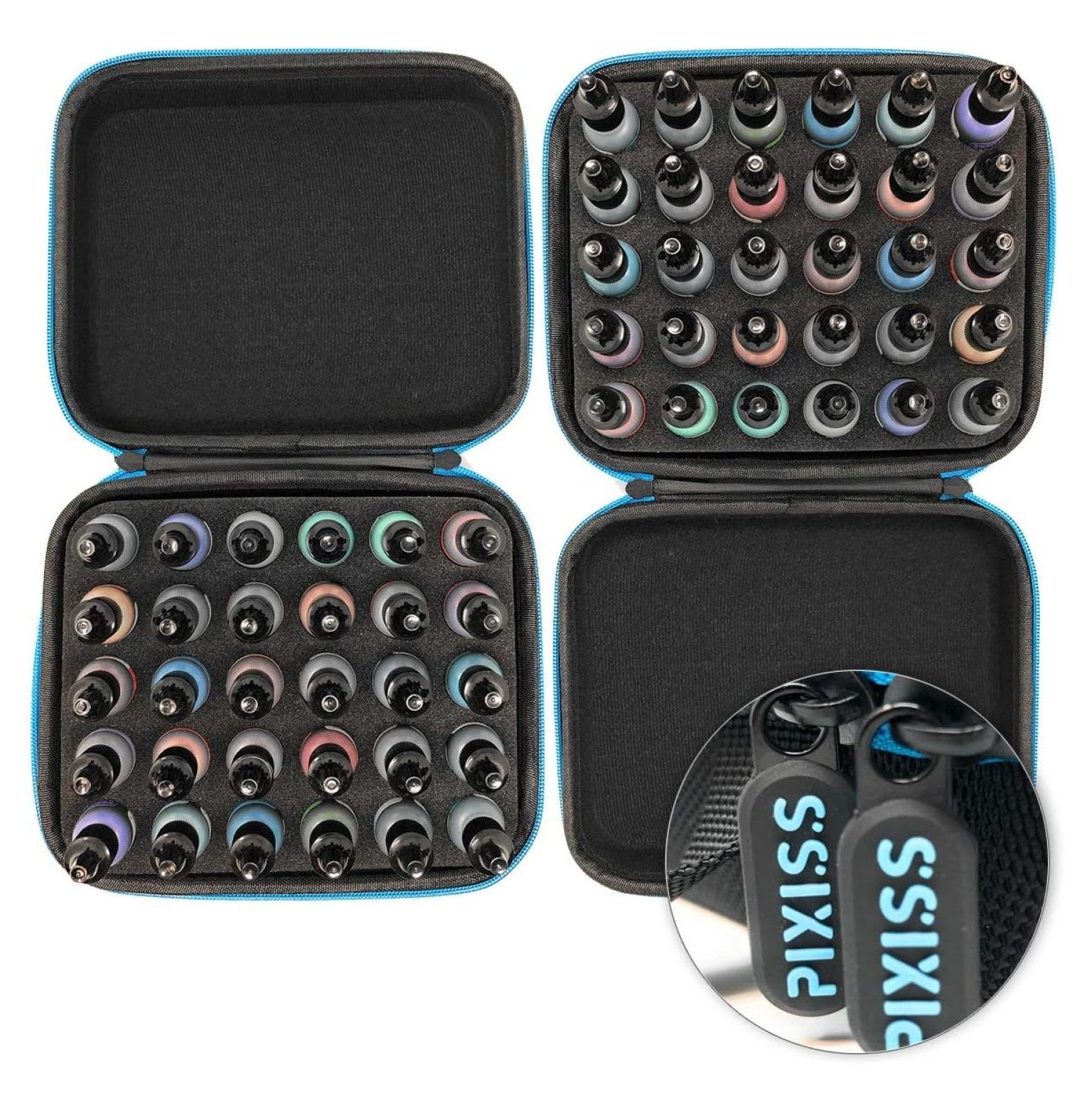 2 Pack - Alcohol Storage Carrying Case Organizer, Stores 30x 0.5-Ounce ...