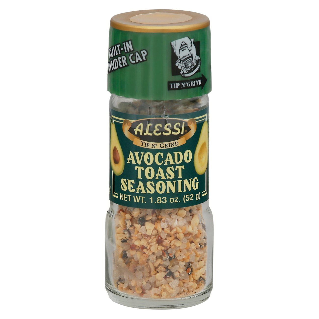 2 Pack - Alessi Avocado Toast Seasoning - 1.83 oz Packaging may vary ...