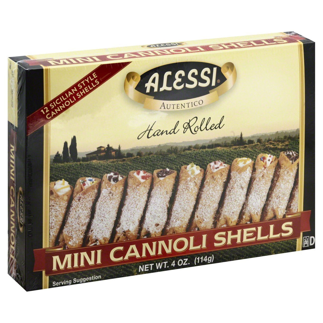 2 Pack - Alessi Mini Sicilian Style Cannoli Shells - 4 oz Packaging may ...