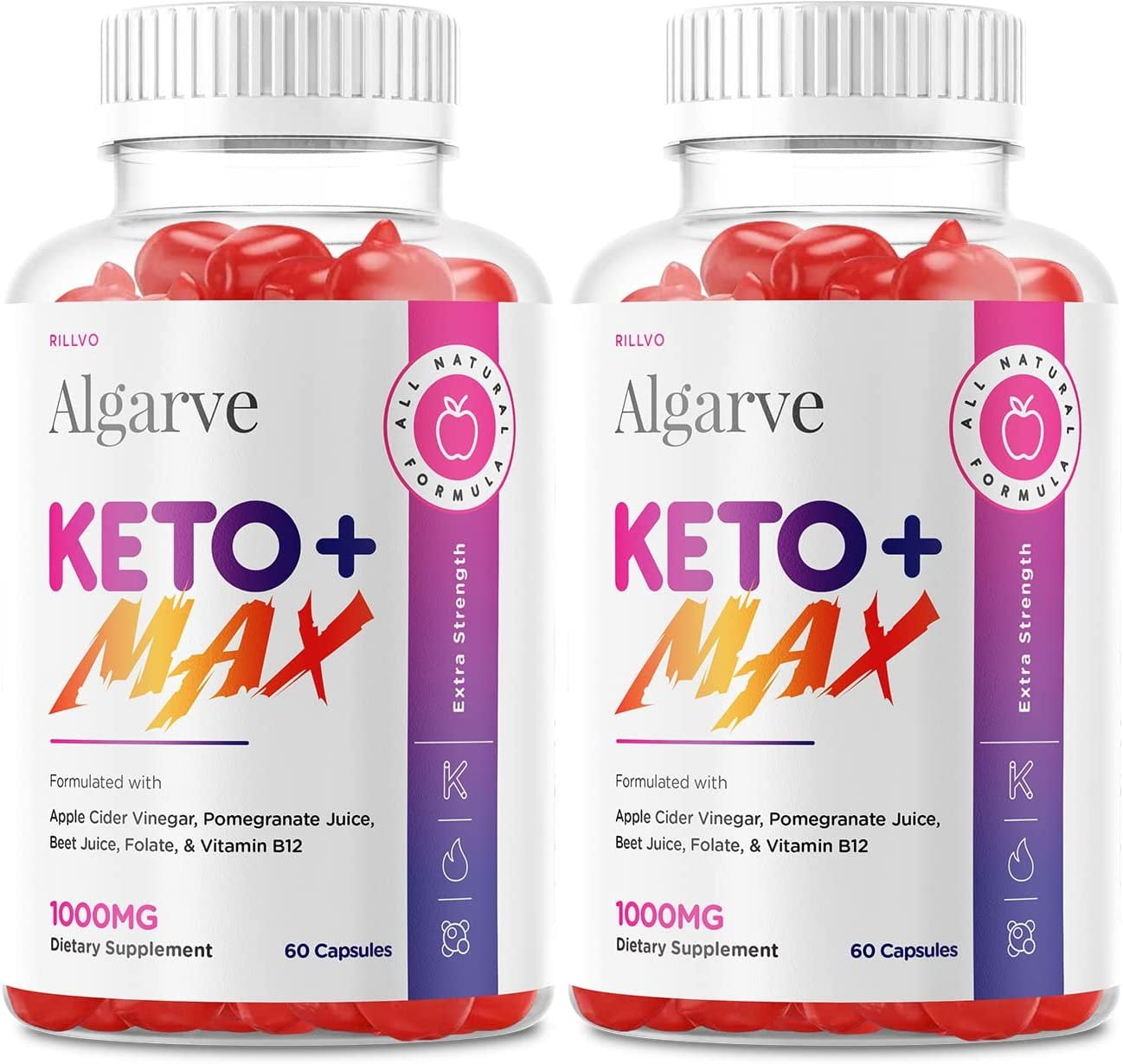 2 Pack Algarve Max Keto ACV Gummies - Advanced Formula Algarve Max Keto ...