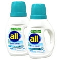 2 Pack - All Liquid Laundry Detergent, Free Clear with Odor Relief, 20 ...