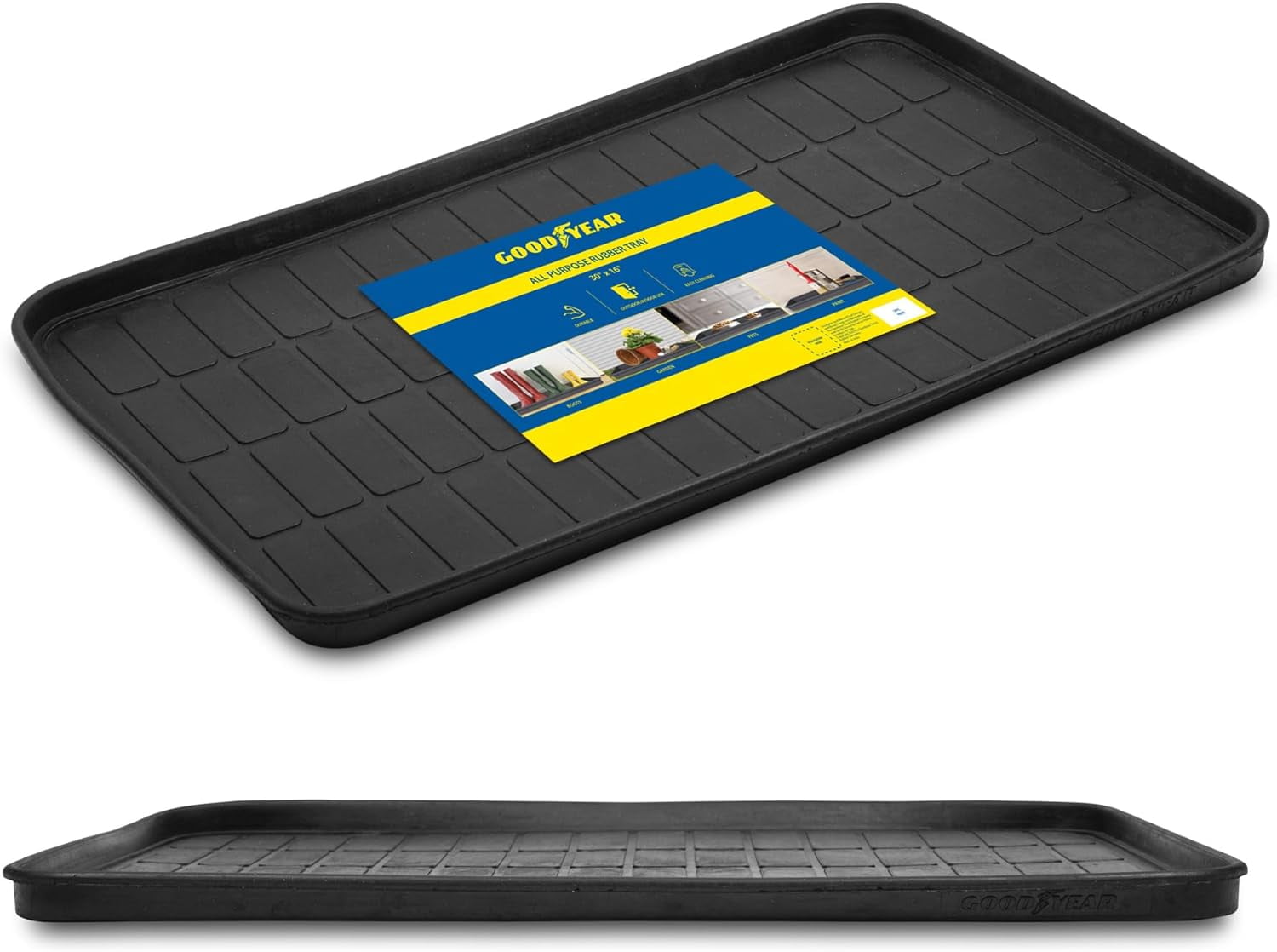 2 Pack All Purpose Boot Mat for Entryway, Rubber Mats for Shoes, Boots ...