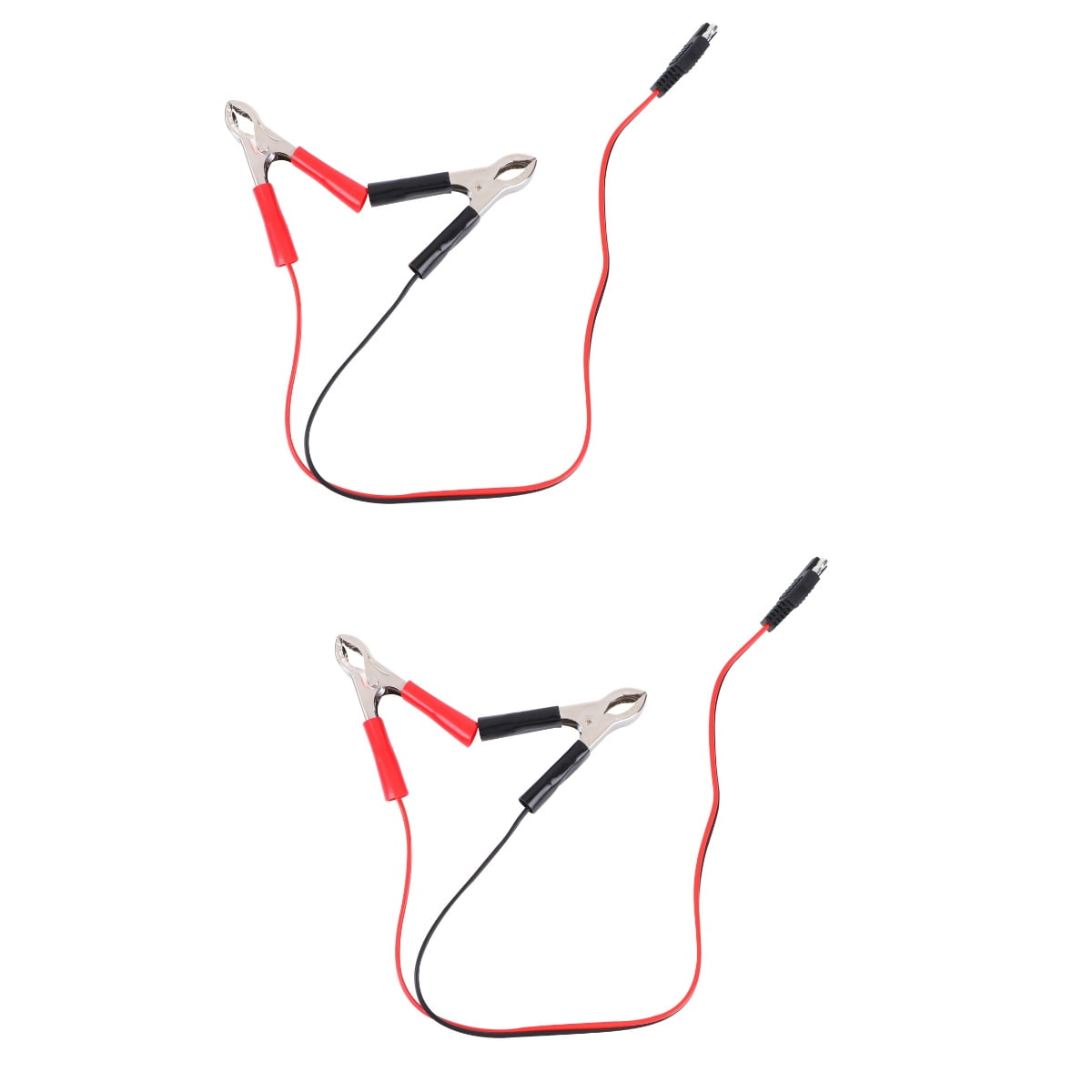 2 Pack Alligator Clips Adapters Battery Trickle Charger Connector Cable ...