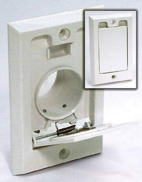 2 Pack Almond Color Square Door Central Vacuum Cleaner Hose Inlet Valve ...