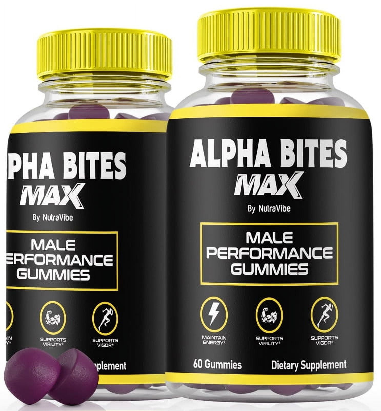 (2 Pack) Alpha Bites Max Gummies – Official AlphaBites Max ME All ...